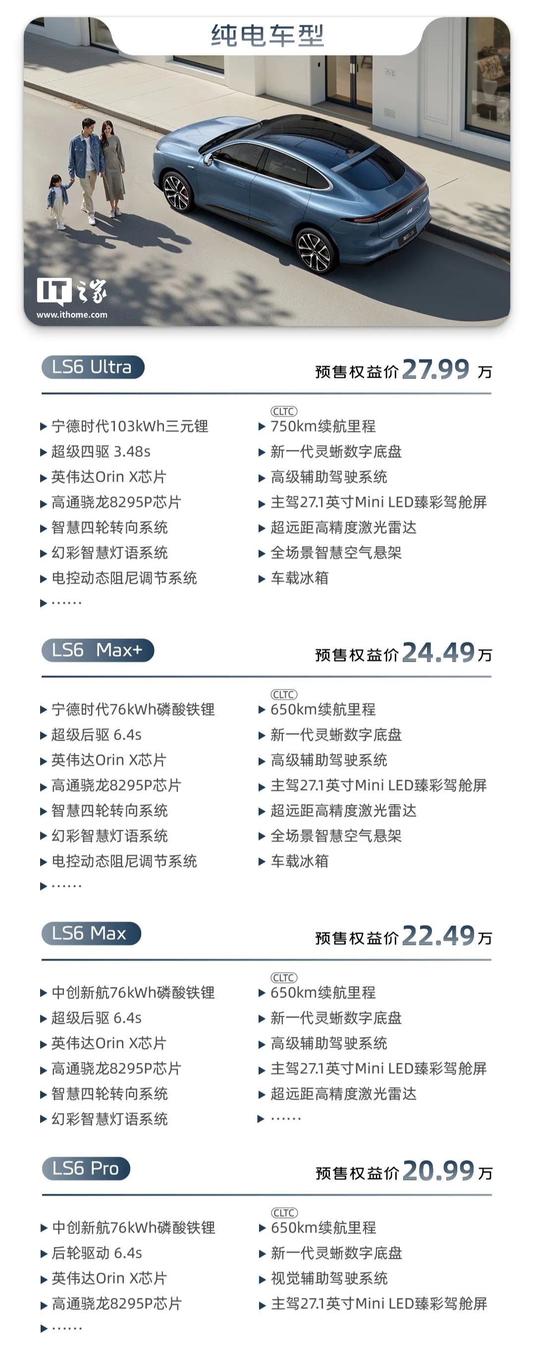 智己LS6八大配置公布，20.99万起售，续航超1500km - 第一电动网